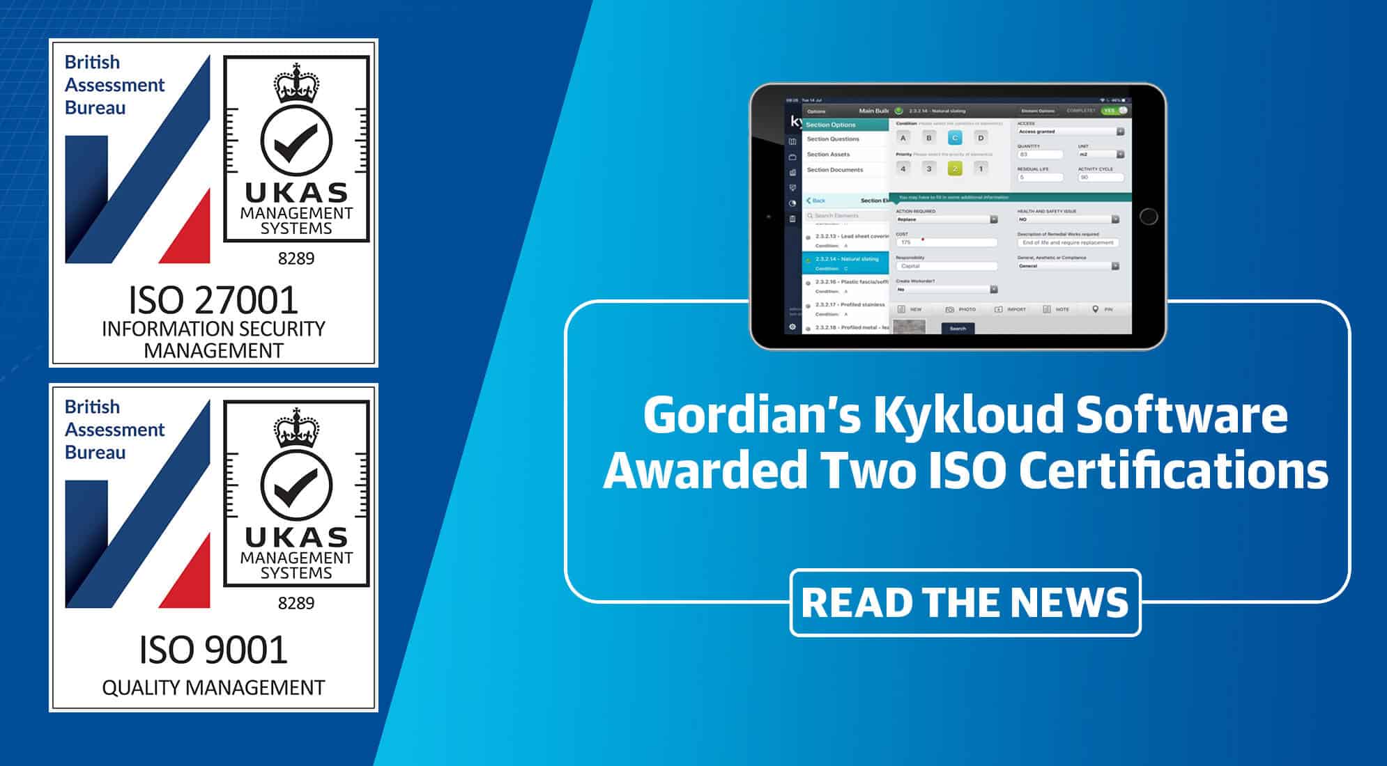 ordian’s Kykloud Software Awarded Two ISO Certifications