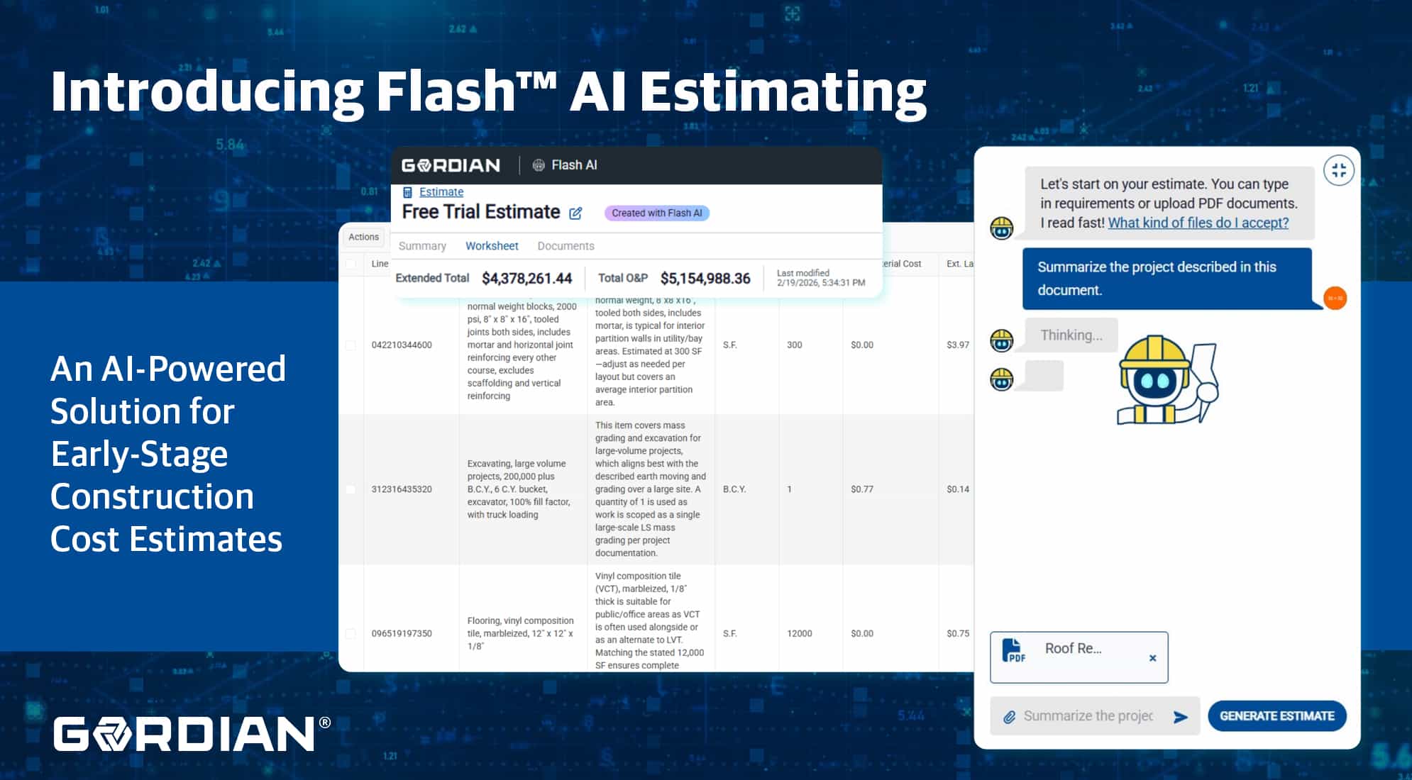 Gordian Introduces Flash AI Estimating, an AI‑Powered Solution for ...